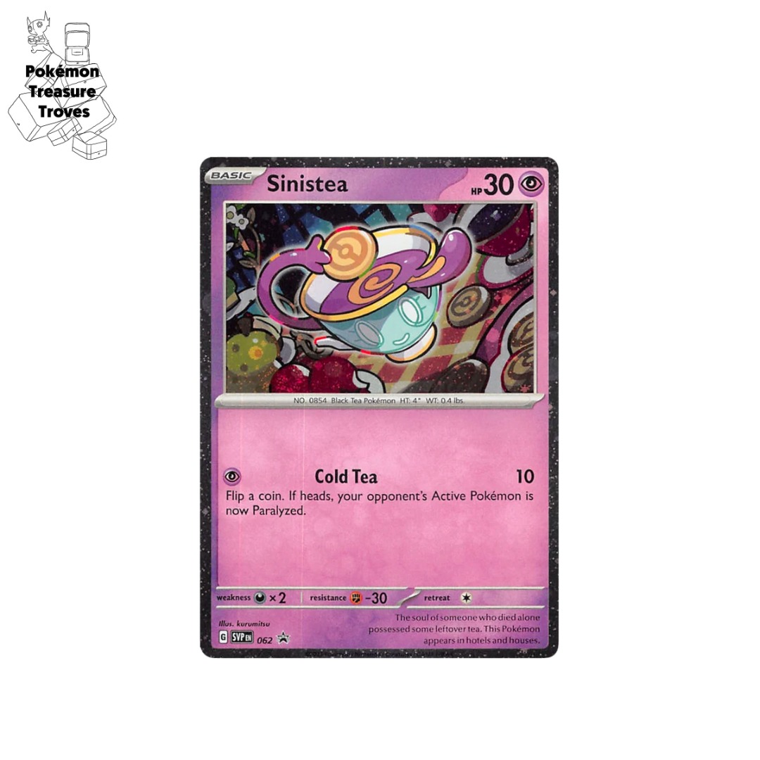 Pokemon Scarlet & Violet Promo Sinistea Card, Hobbies & Toys, Toys ...