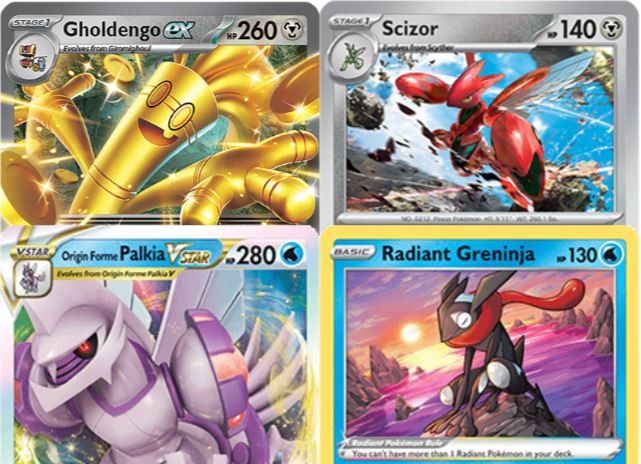 Pokemon TCG Gholdengo ex Deck with Origin Forme Palkia VSTAR and Radiant Greninja, Hobbies ...