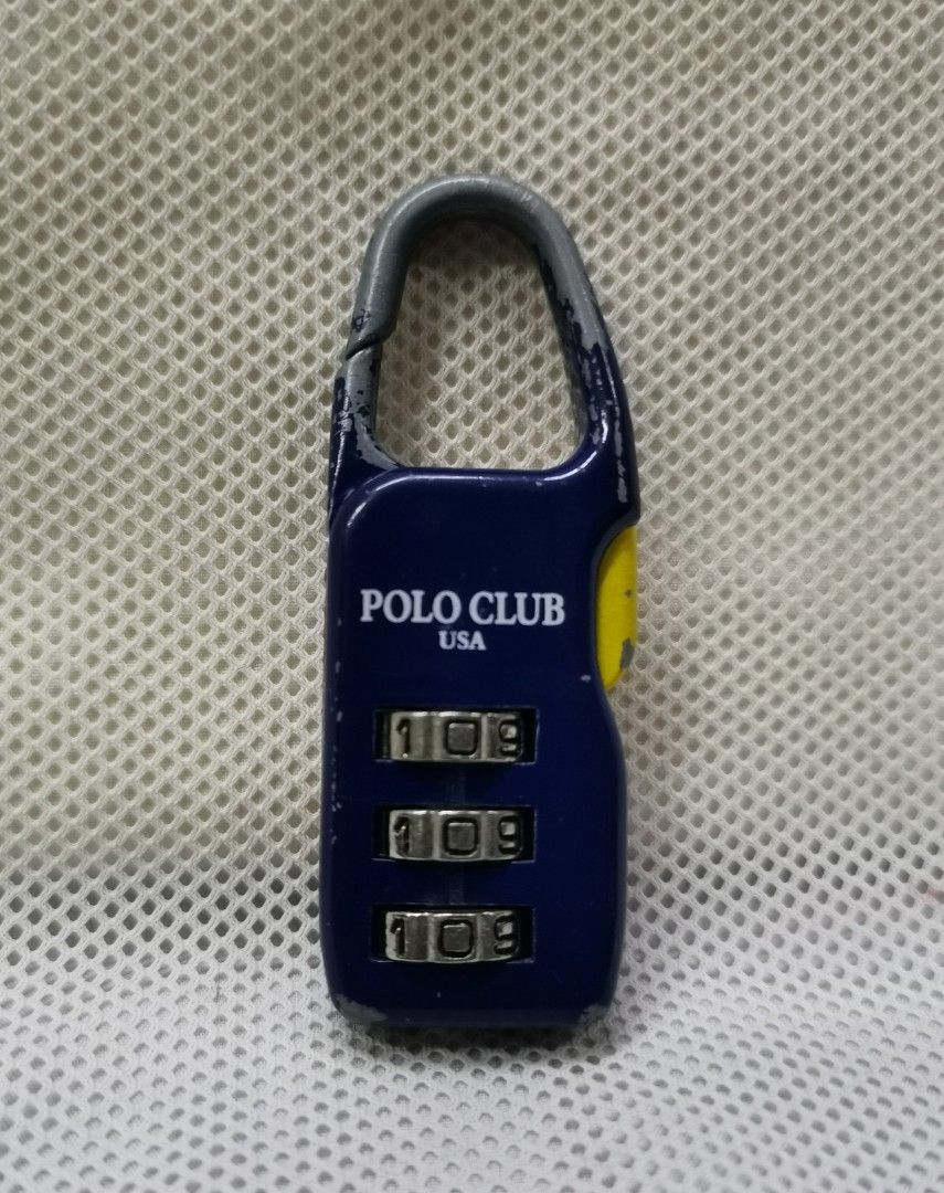 POLO CLUB USA Security 3 Digit Combination Travel Suitcase Luggage Bag ...
