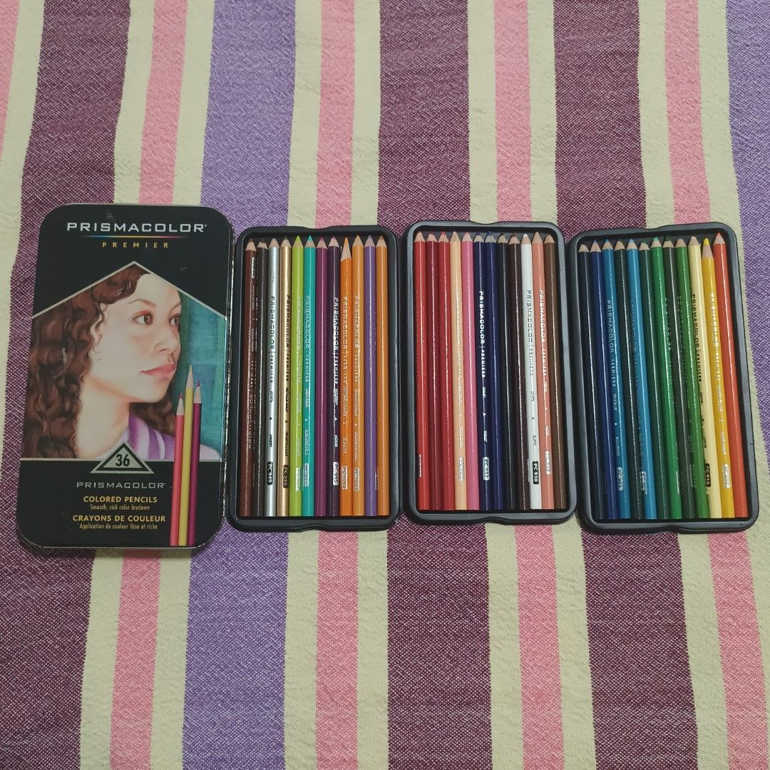 Prismacolor Premier 36 Colored Pencils (with freebies!), Hobbies & Toys ...