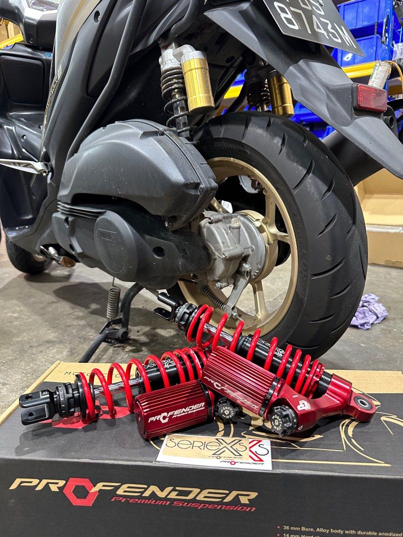 PROFENDER SHOCK ABSORBER SUSPENSION HONDA PCX ADV 150 160 350 FORZA 300 350 YAMAHA NMAX 155 V1 ...