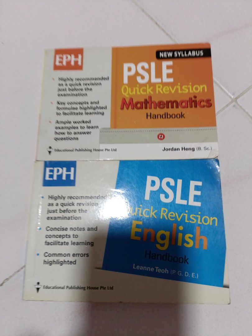 PSLE English and Mathematics Handbook, Hobbies & Toys, Books ...