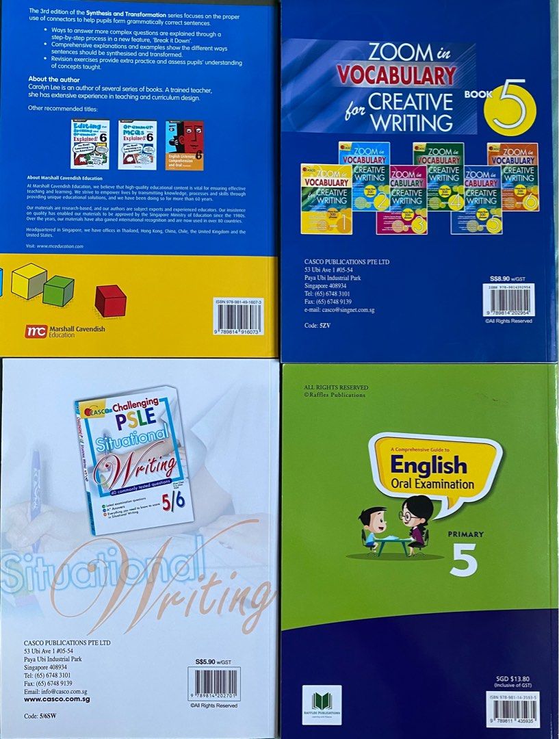 PSLE English compo / oral / vocab / grammar books, Hobbies & Toys, Books & Magazines, Assessment ...