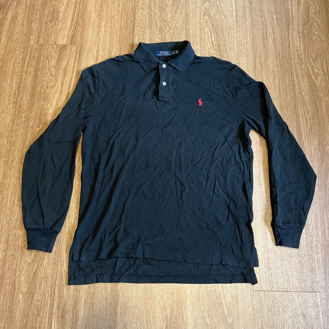 Ralph Lauren long sleeve polo, Men's Fashion, Tops & Sets, Tshirts & Polo Shirts on Carousell