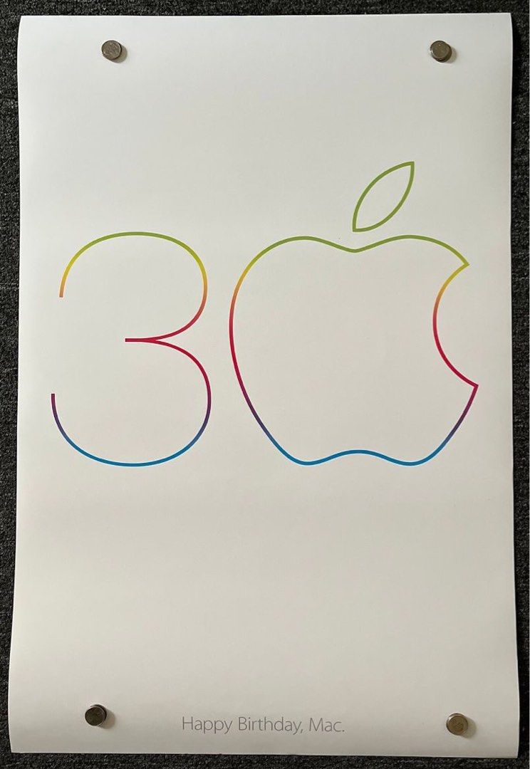 Rare Find! Authentic official Apple Macintosh 30th Anniversary Poster ...
