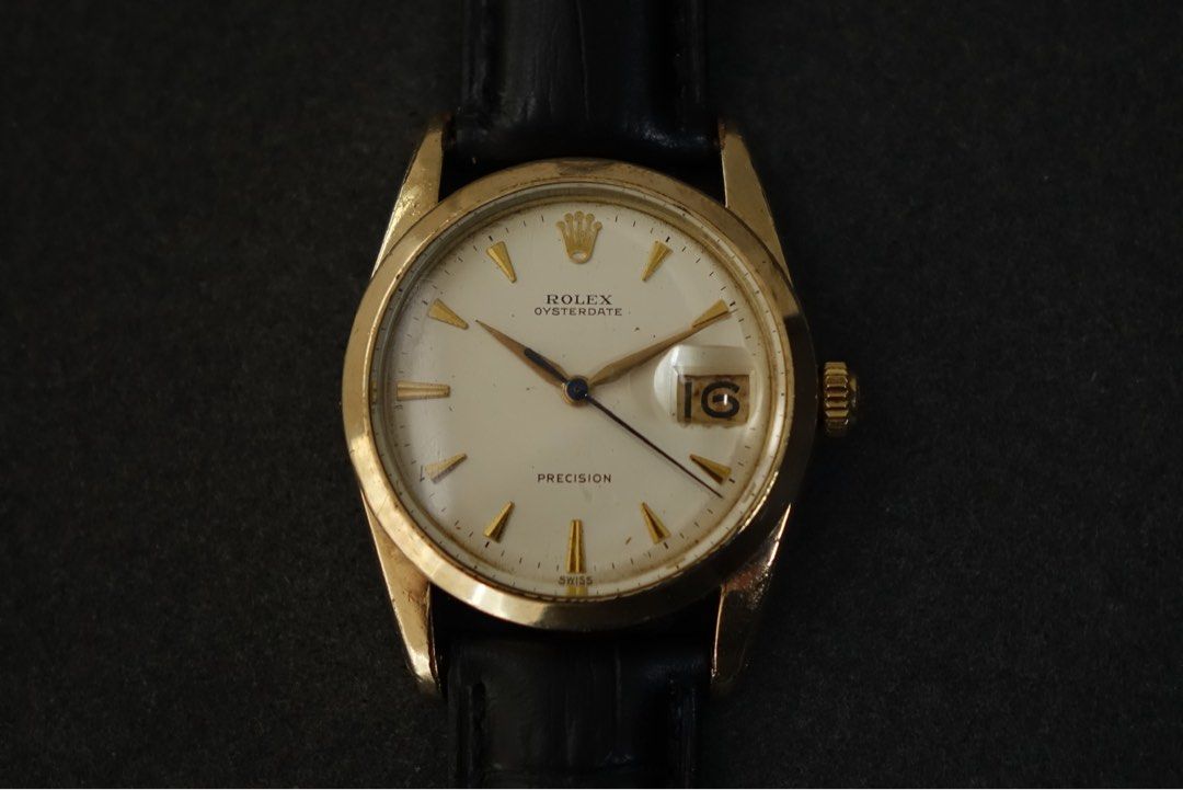 Rare Rolex Oysterdate Precision 6694 Gold Plated gold capped, Luxury ...