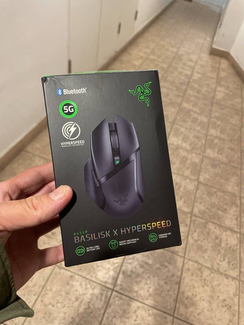 Razer Basilisk x Hyperspeed Bluetooth Mouse, Computers & Tech, Parts ...