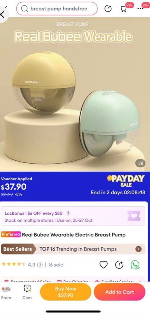 Real bubee wearable, Babies & Kids, Nursing & Feeding, Breastfeeding ...