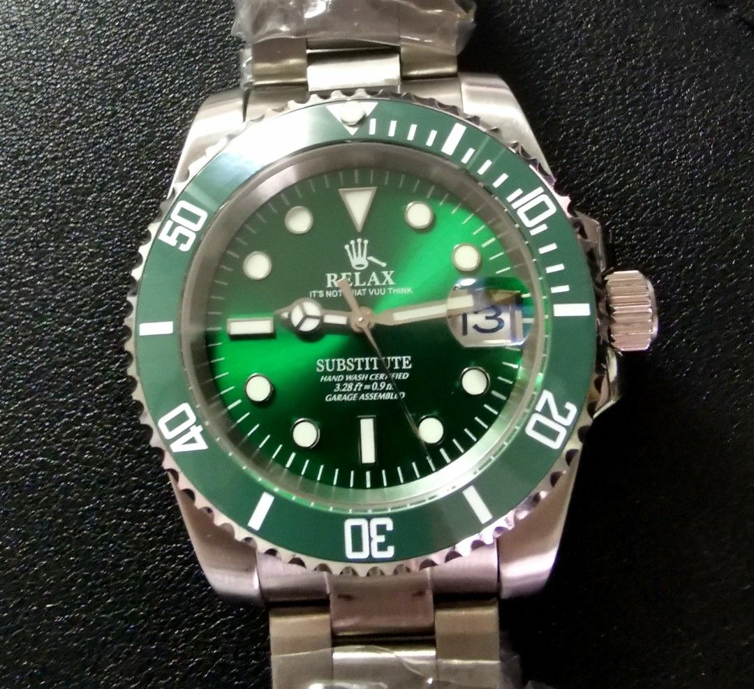Relax Submariner Hulk Seiki Mod NH35 Automatic movement, Men's Fashion ...