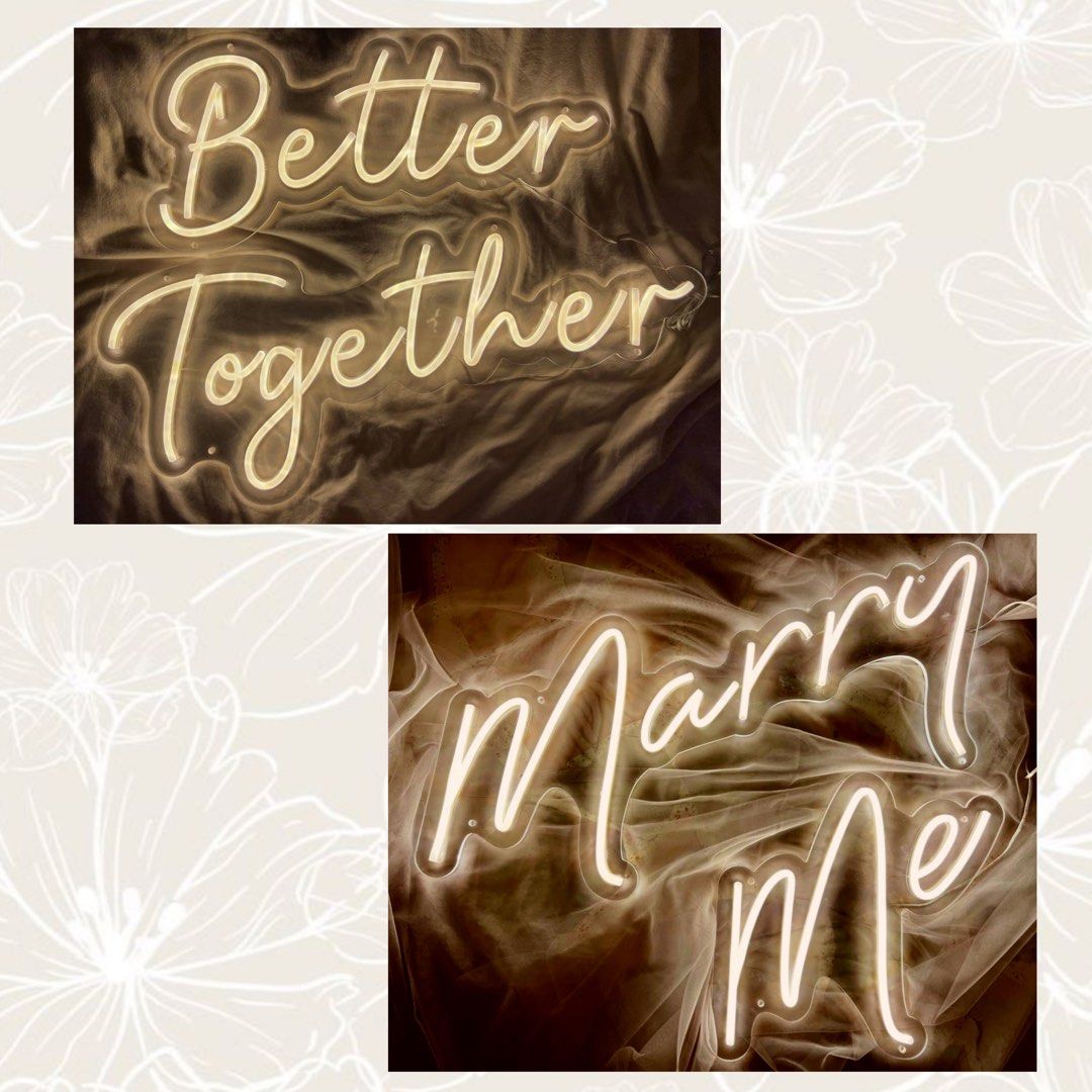 Rental of Marry Me Light and Block Letters for Wedding Proposal ...