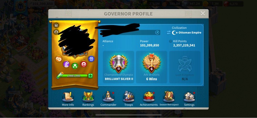 RISE OF KINGDOMS ROK VIP18 WHALE ACCOUNT, Video Gaming, Gaming ...