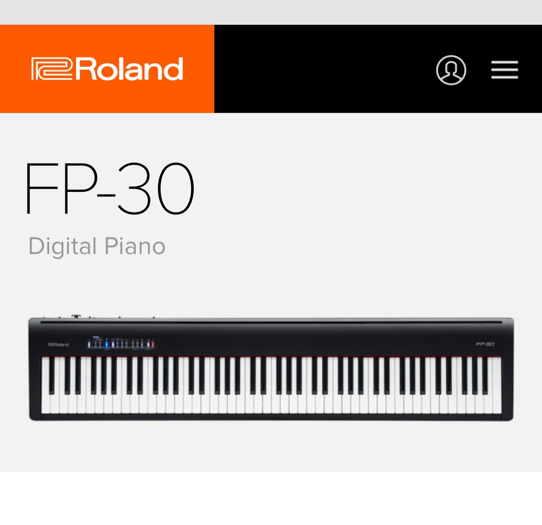 Roland FP-30 Digital Piano (not Yamaha), Hobbies & Toys, Music & Media ...