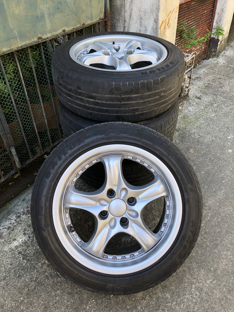 Rota stage 5 wheels with tires 4x100, Car Parts & Accessories, Mags and ...