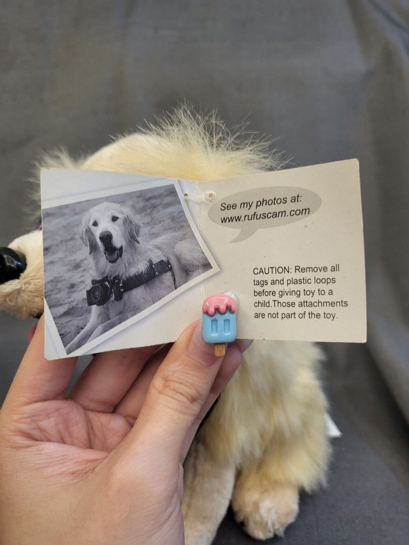 Rufus the Dog Photographer Stuffed Toy, Hobbies & Toys, Toys & Games on ...