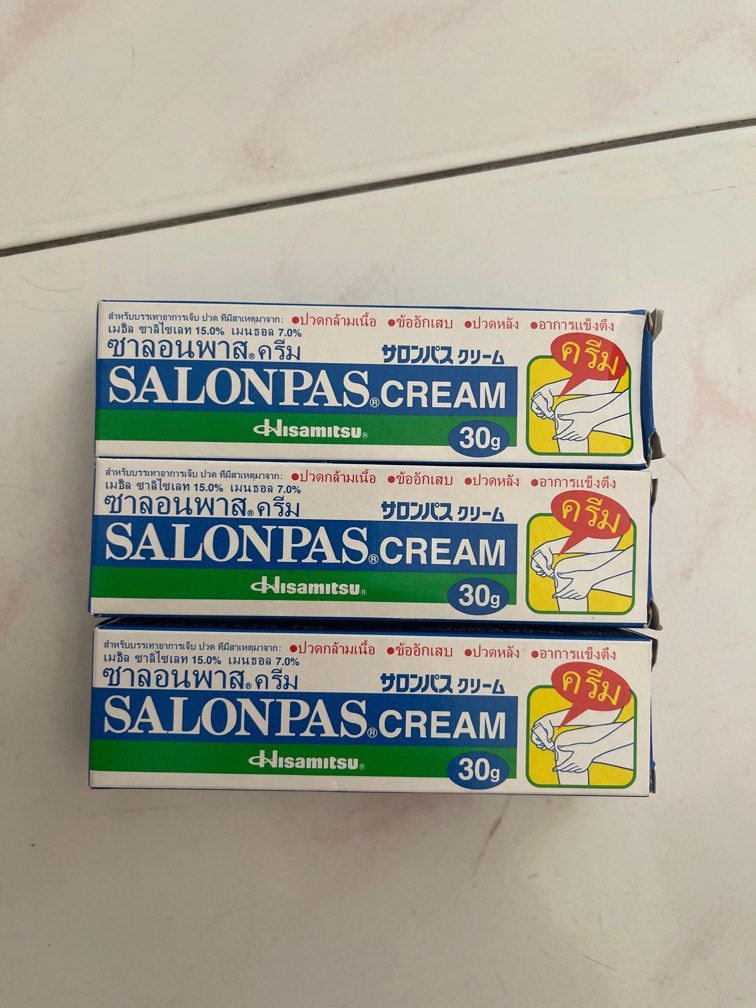 Salonpas Cream (Brand new), Health & Nutrition, Medical Supplies ...