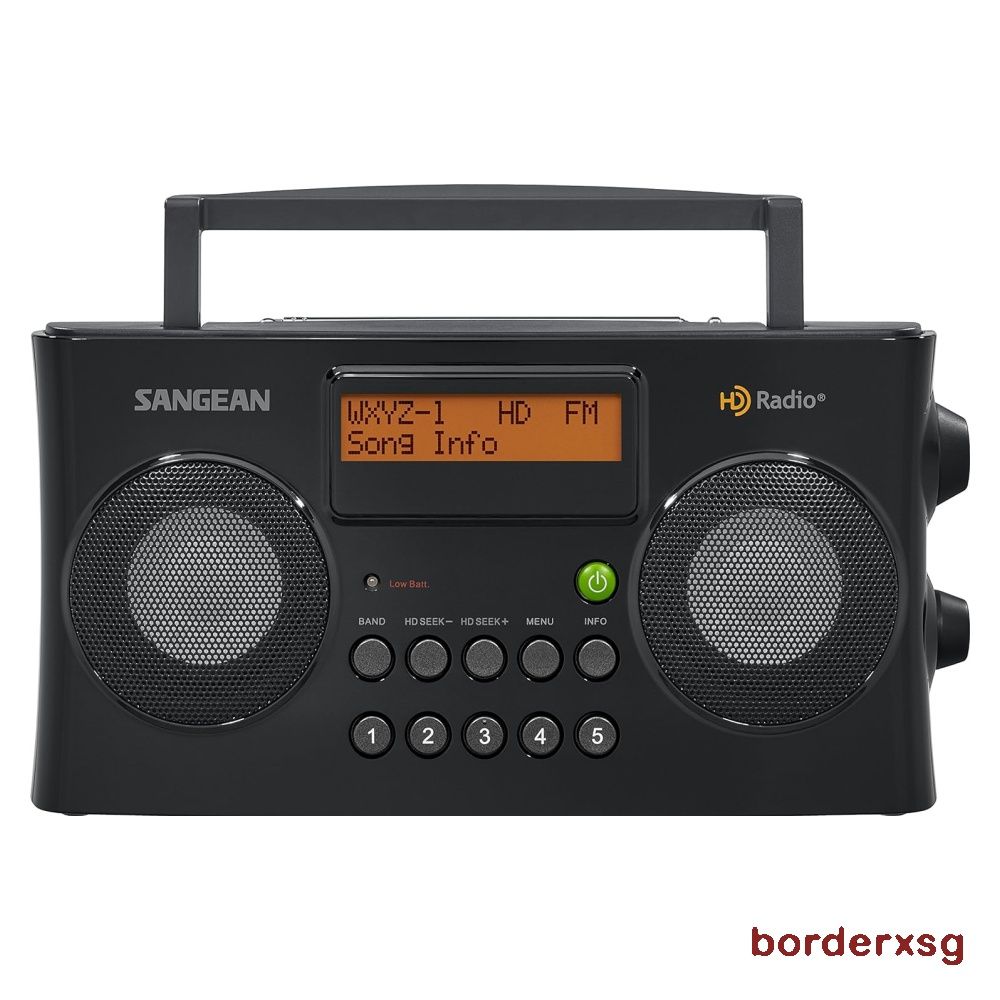 Sangean HDR-16 HD Radio/FM-Stereo/AM Portable Radio, Black, Mobile ...