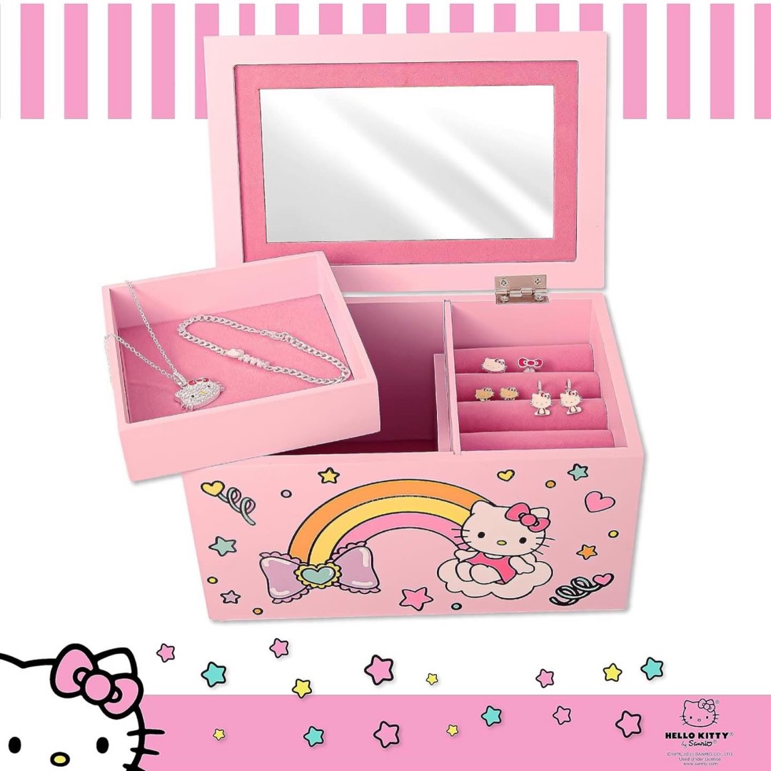 Sanrio Hello Kitty jewellery box, Men's Fashion, Watches & Accessories ...
