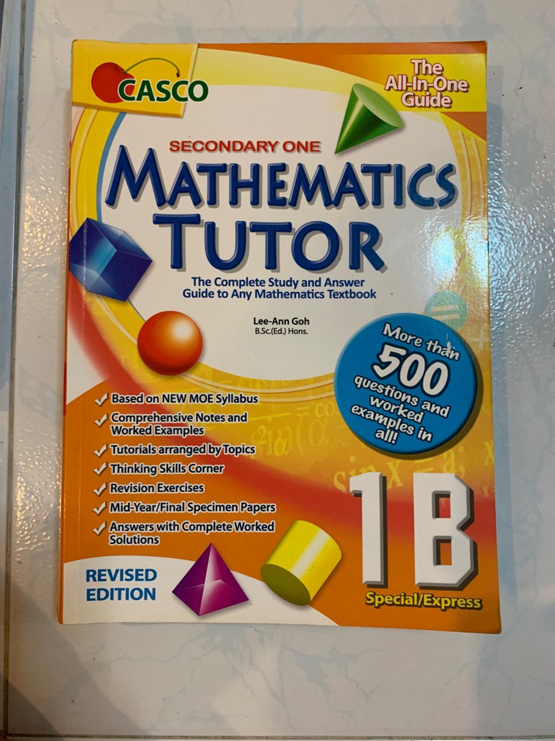 Sec 1 Math Tutor assessment book, Hobbies & Toys, Books & Magazines ...
