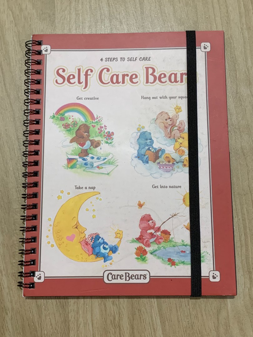 SELF CARE BEAR TYPO NOTEBOOK, Hobbies & Toys, Books & Magazines ...