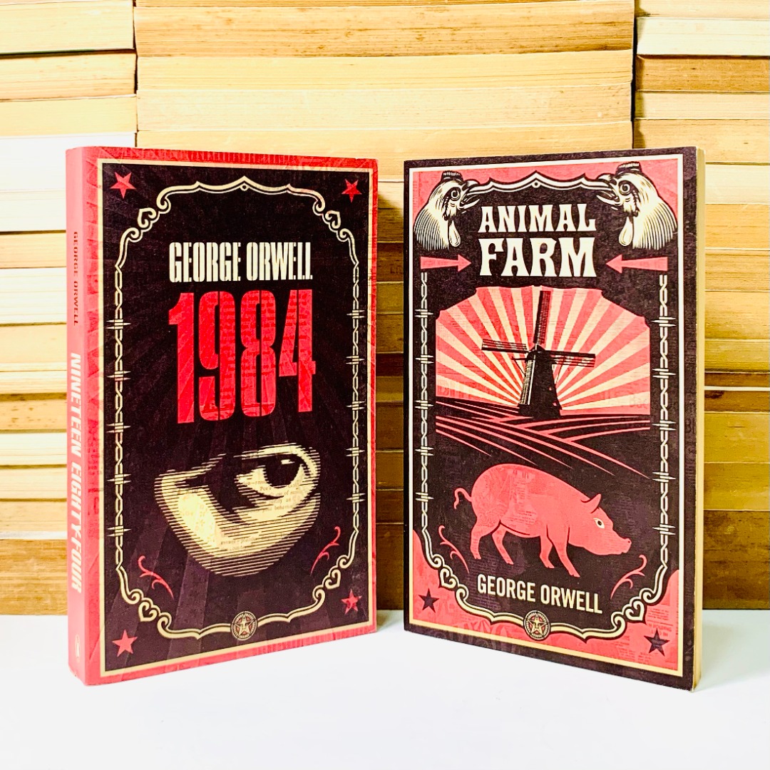Set of 2 George Orwell Books: Animal Farm & Nineteen Eighty Four (2008 ...