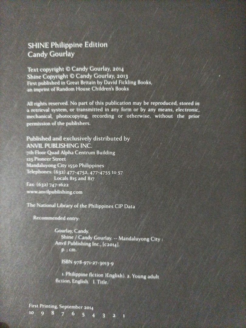 Shine by Candy Gourlay, Hobbies & Toys, Books & Magazines, Fiction ...