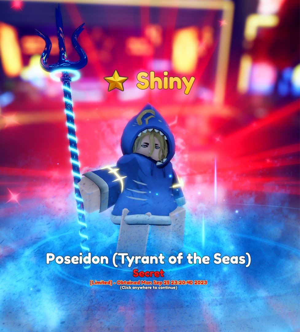 Shiny Poseidon Anime Adventure Unit, Video Gaming, Video Games, Others ...