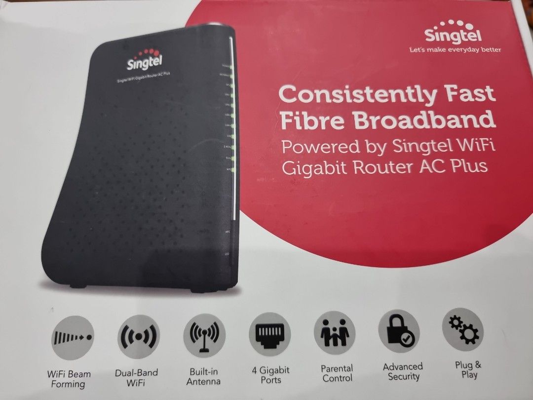 Singtel Wifi Gigabit Router AC Plus, Computers & Tech, Office ...