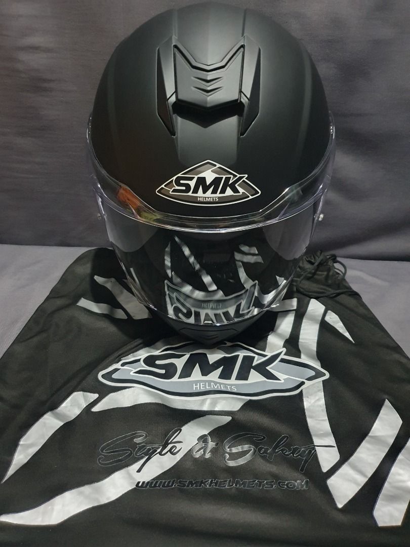 SMK Helmet Full Face Dual Visor, Motorbikes, Motorbike Parts & Accessories, Helmets and other ...