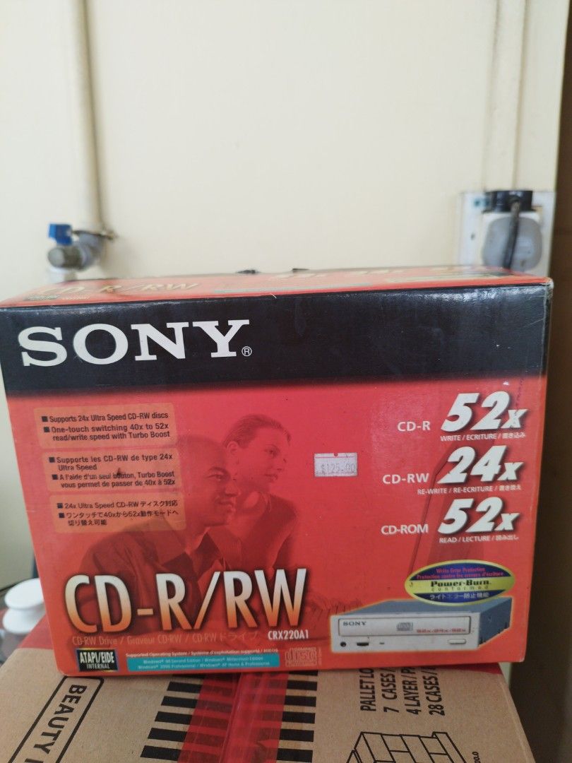 Sony CD-RW drive, Computers & Tech, Parts & Accessories, Hard Disks & Thumbdrives on Carousell