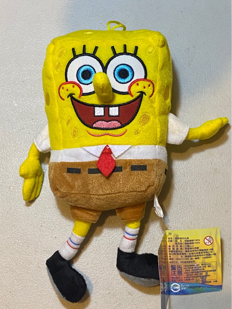 Spongebob large plush toy, Hobbies & Toys, Toys & Games on Carousell