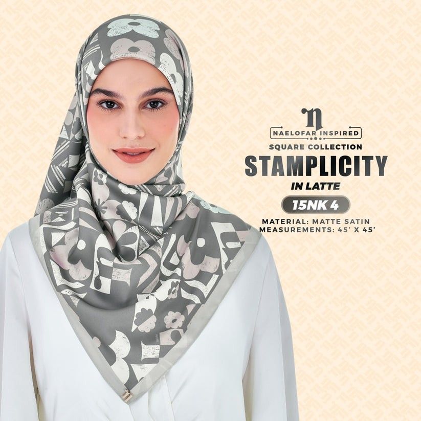 Stamplicity by Naelofar Hijab (Bawal), Women's Fashion, Muslimah ...