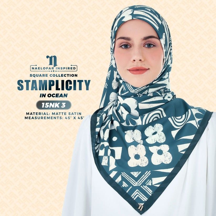 Stamplicity by Naelofar Hijab (Bawal), Women's Fashion, Muslimah ...