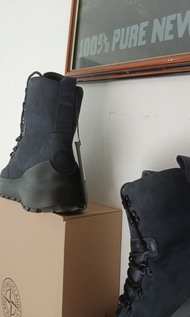 Stone island boots UK9, Luxury, Sneakers & Footwear on Carousell