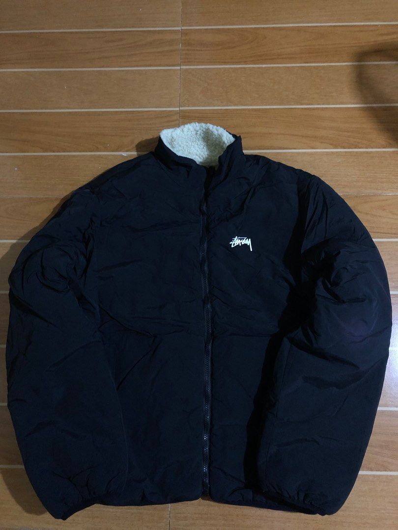 STUSSY 8 BALL FLEECE SHERPA JACKET, Men's Fashion, Tops & Sets, Hoodies on Carousell