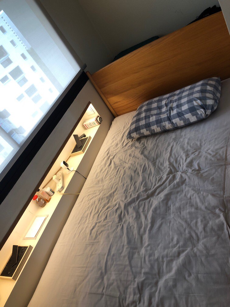 Super single bed with frame 1.2m by 1.9m, Furniture & Home Living ...