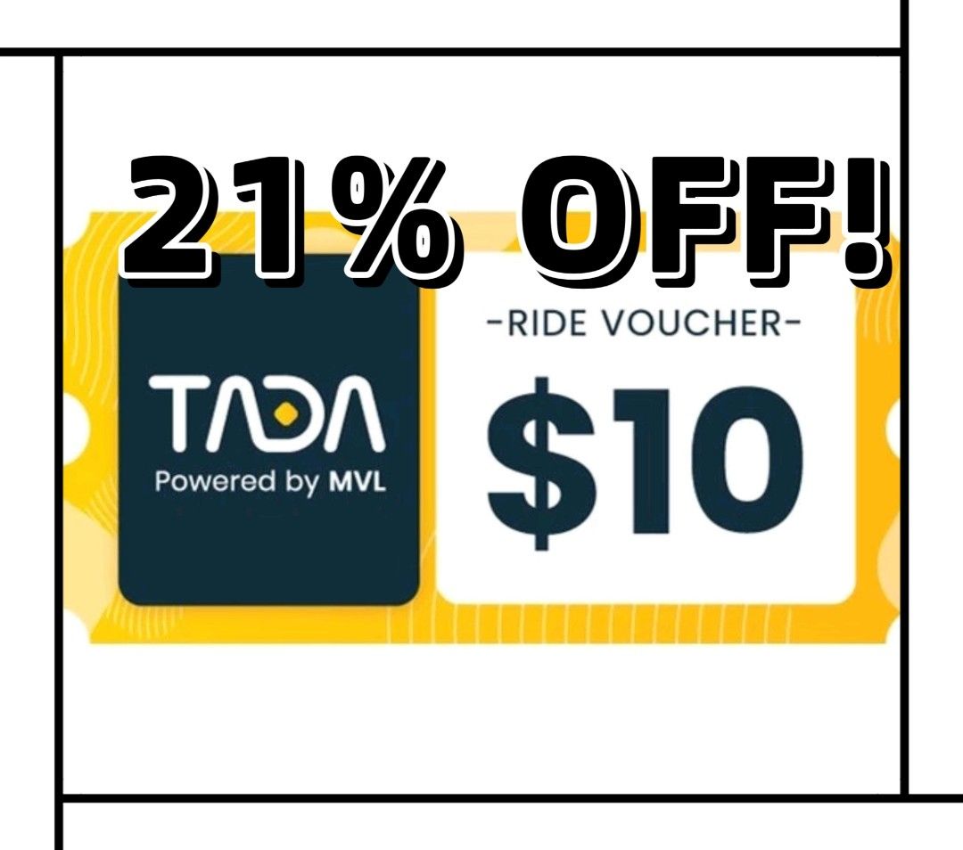 Tada voucher, Tickets & Vouchers, Vouchers on Carousell