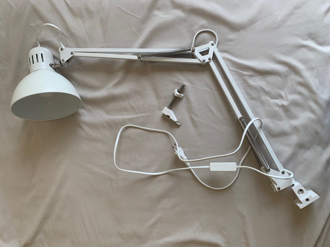 TERTIAL WORK LAMP WHITE IKEA, Perabotan Rumah di Carousell