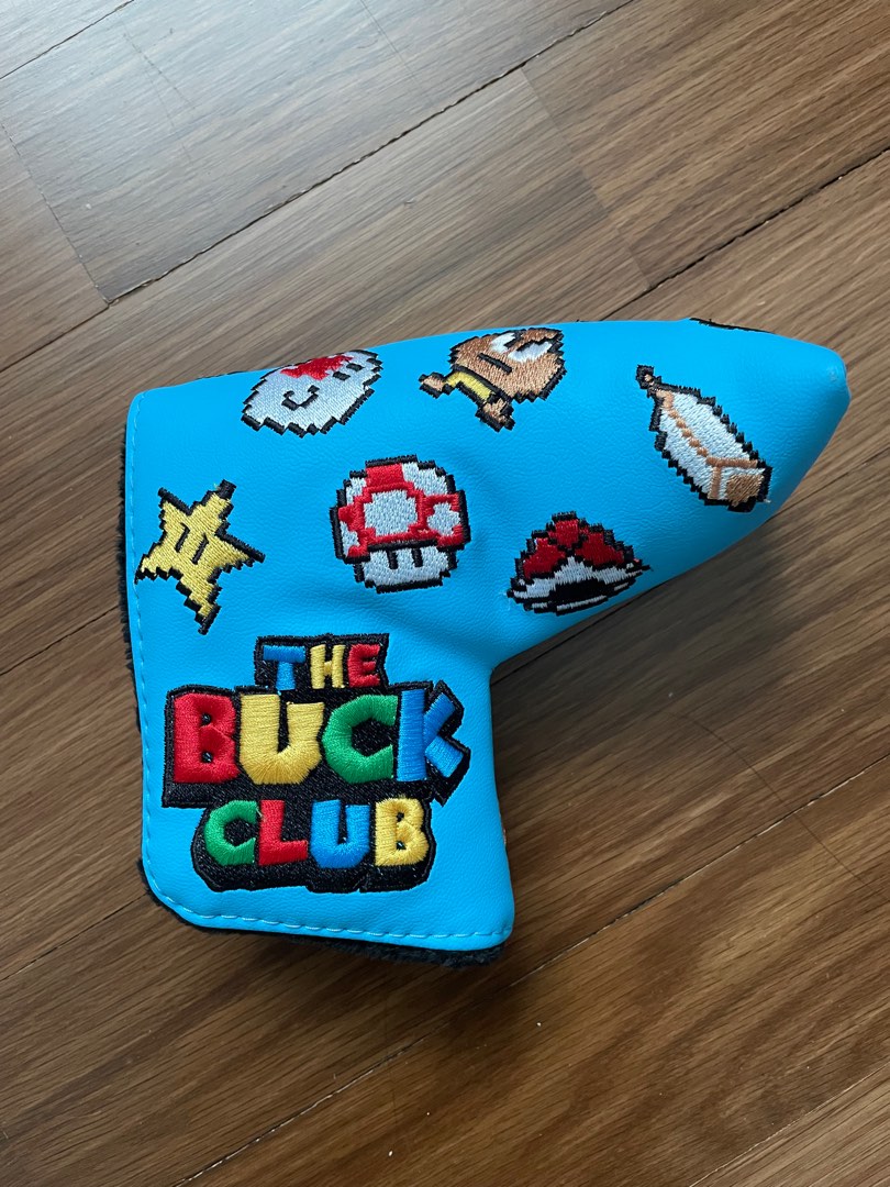 The Buck Club (TBC) 2023 Mario Blade Putter Headcover, Sports Equipment ...