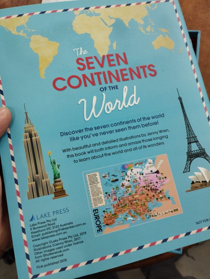 The Seven Continents of the World Book & Jigsaw 100 pieces, Hobbies ...