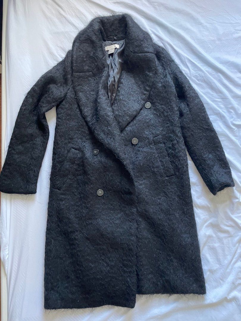 Thick long black coat, Women's Fashion, Coats, Jackets and Outerwear on ...