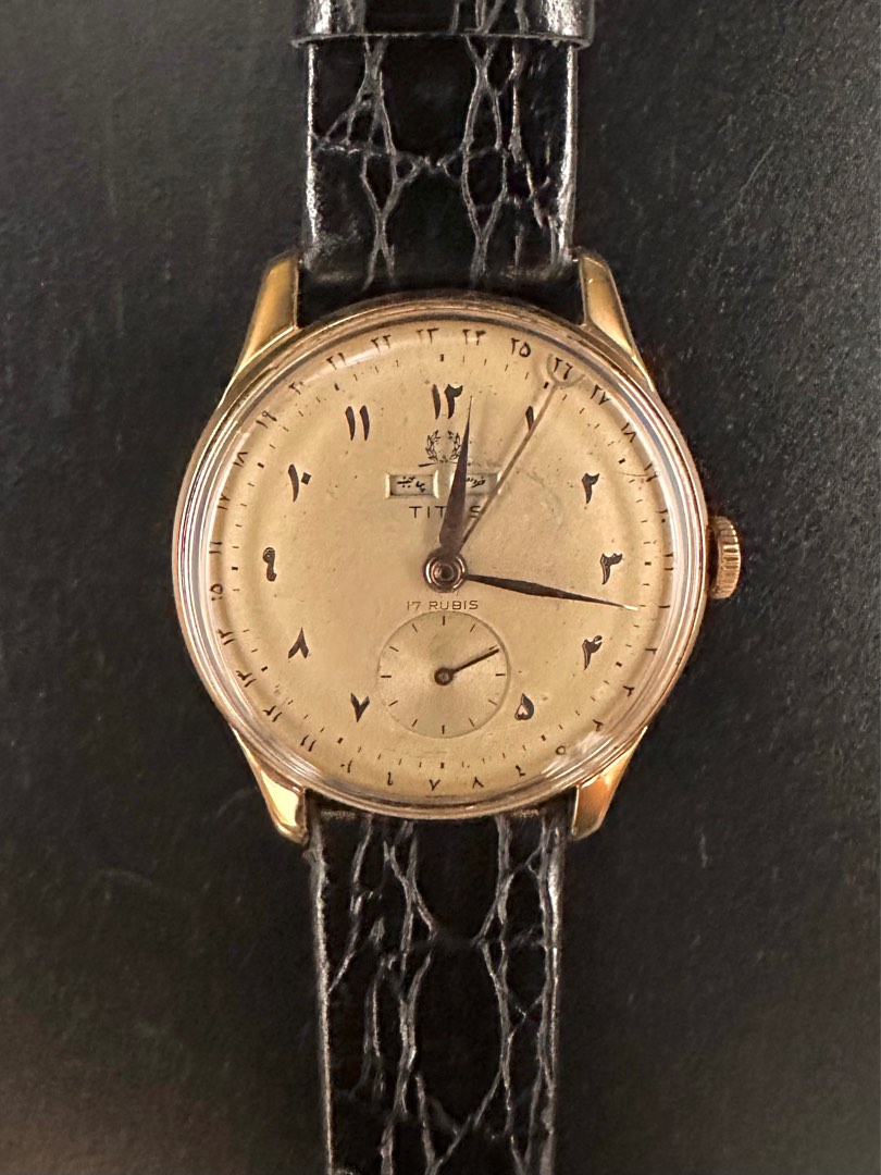 Titus 18K Yellow Gold-Filled with Day & Date, Luxury, Watches on Carousell
