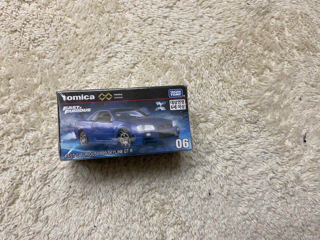 Tomica UNLIMITED NISSAN Skyline GT-R 1999 bnr34 (Fast & Furious) - unopened, Hobbies & Toys ...