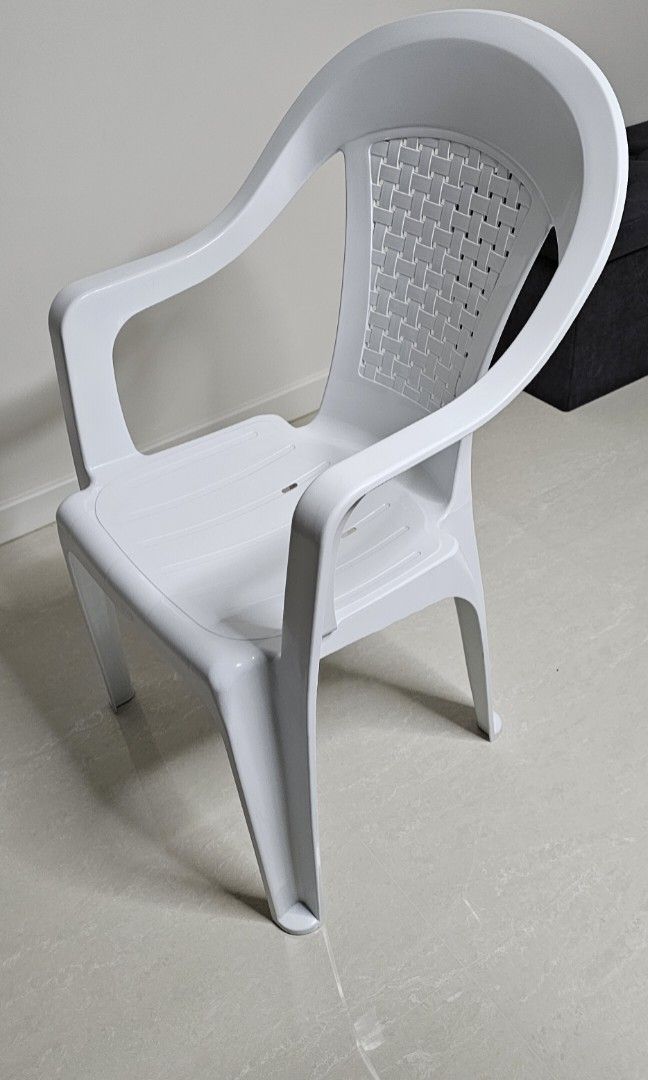 Toyogo Plastic Chair with Arm Rest, Furniture & Home Living, Furniture ...
