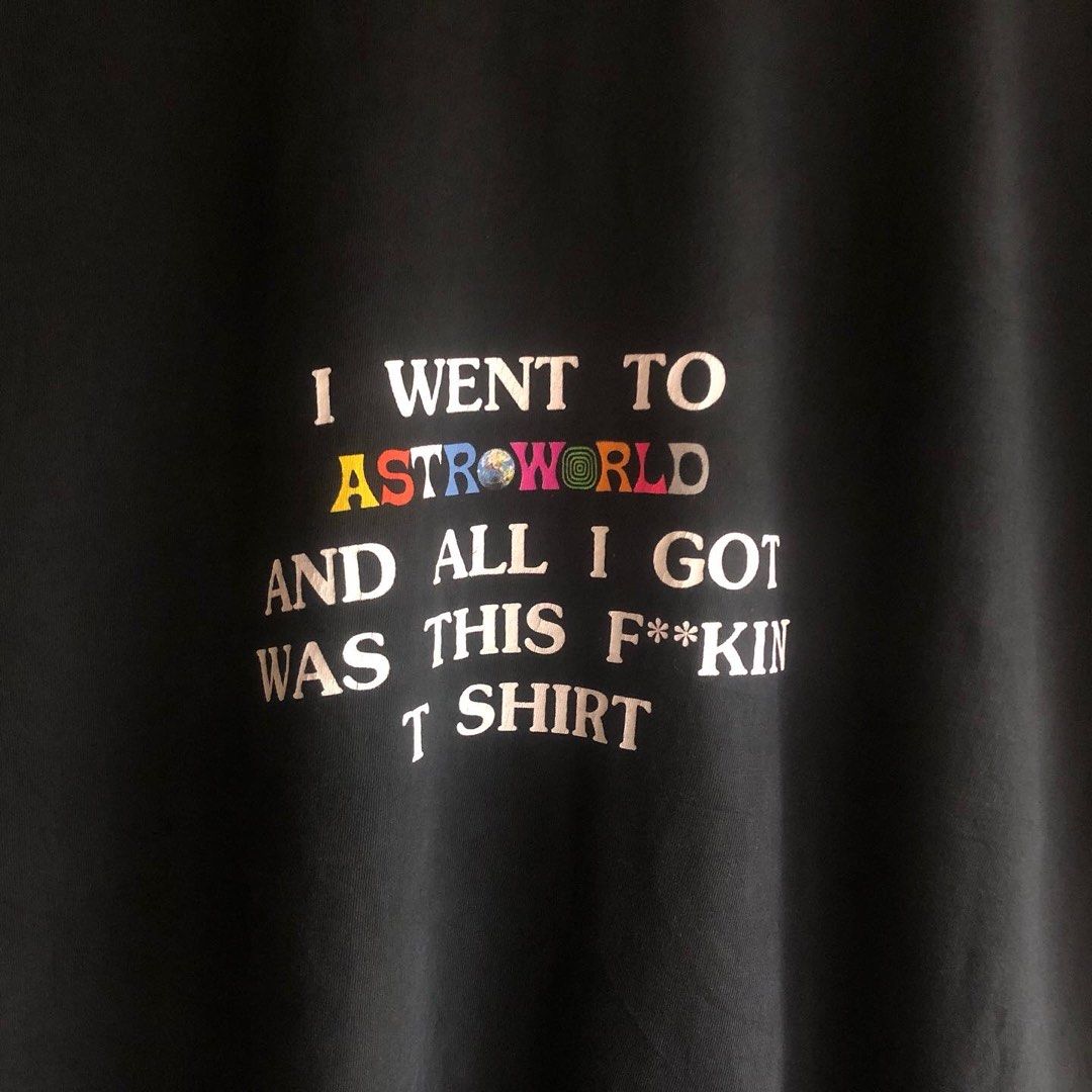 Travis Scott Astroworld, Men's Fashion, Tops & Sets, Tshirts & Polo ...