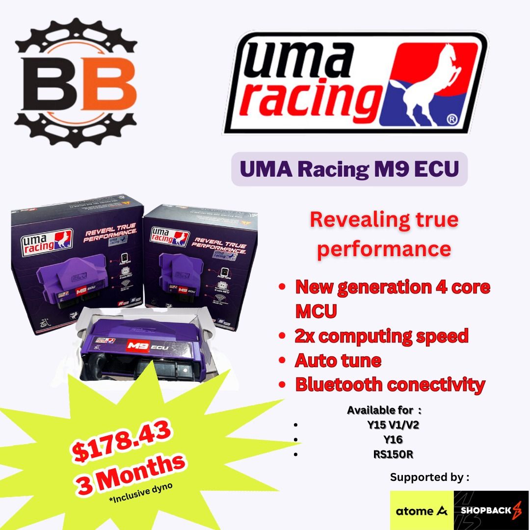 UMA M9 Racing ECU for Y15 / Y16 / RS150R / Aerox v1 / Aerox v2 / Nmax ...