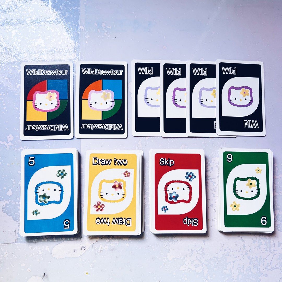 MATTEL UNO Hello Kitty Card Game, Hobbies & Toys, Toys & Games on Carousell