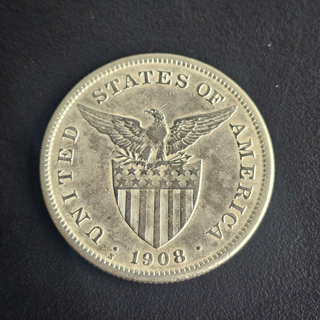 USA-Philippines 1908 Silver One Peso Coin Vintage Collectable NGC not ...
