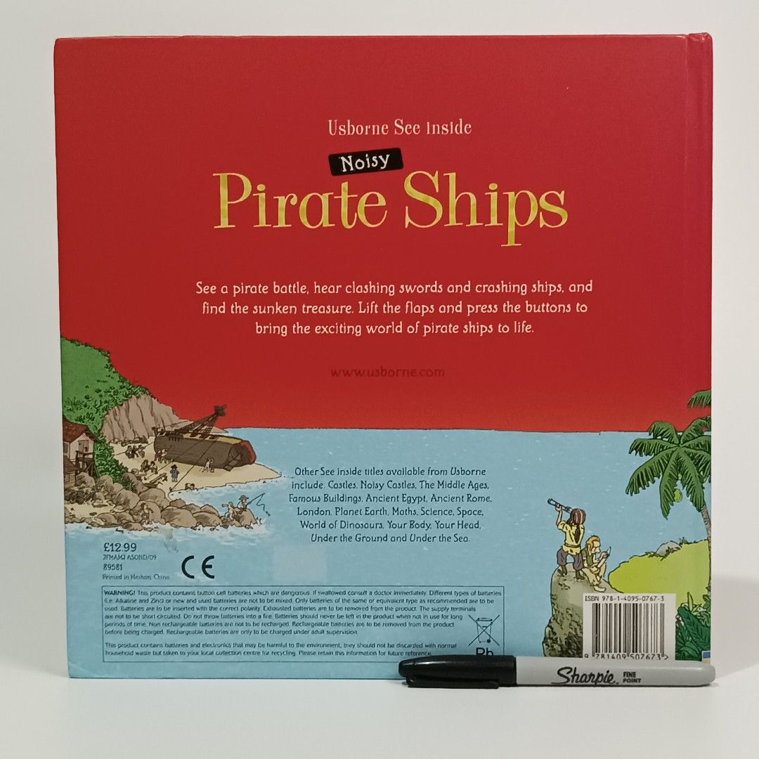 Usborne See Inside Noisy Pirate Ships (Lift the Flap and Soundbook ...