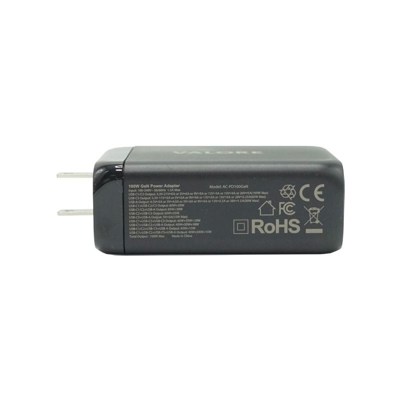 Valore PD 100W GaN Wall Charger (AC-PD100GaN) - Black or White, Mobile ...