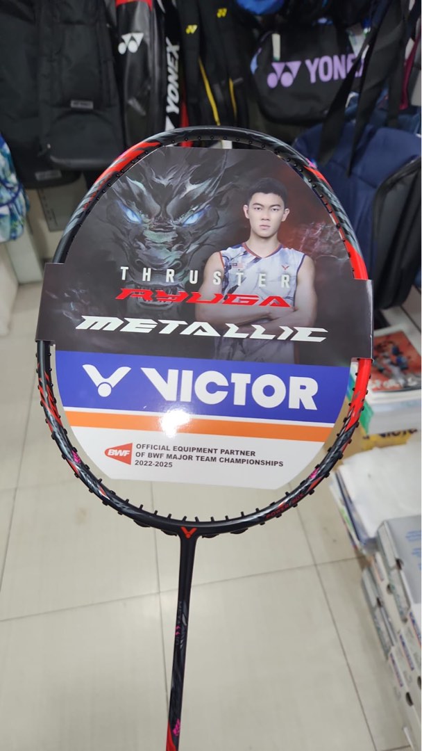 VICTOR THRUSTER RYUGA METALLIC, Sports Equipment, Sports & Games ...
